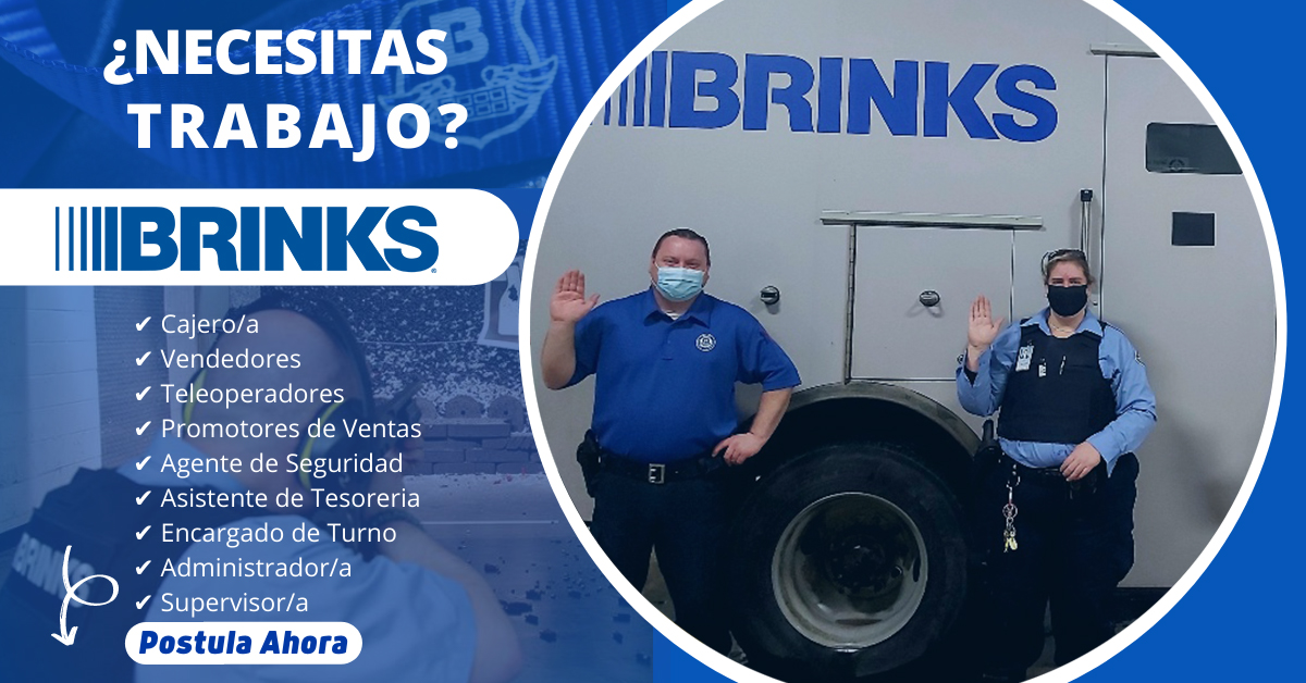 La empresa Brink’s está solicitando personal de seguridad Brink's